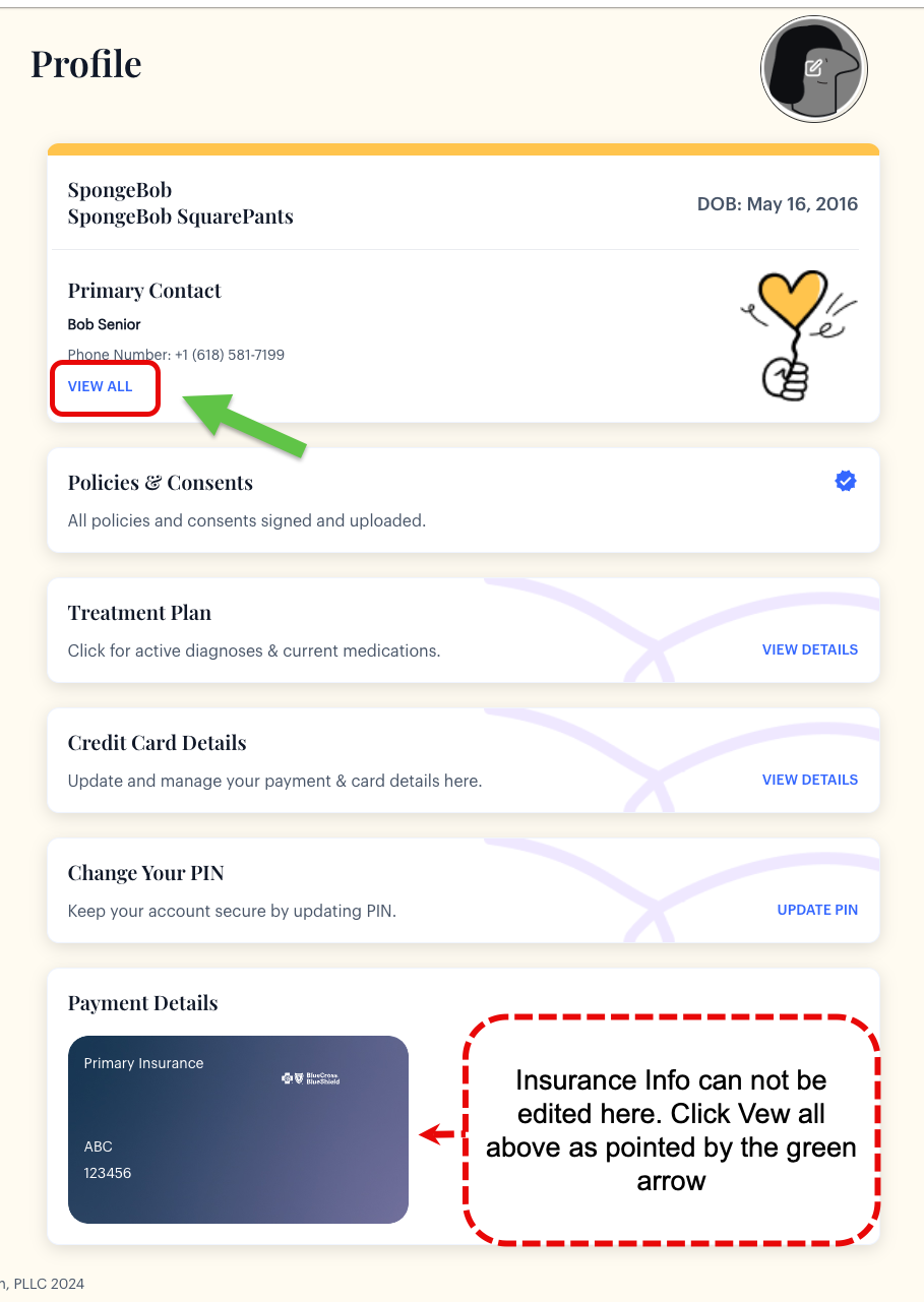 How to update your insurance details on MindWeal app